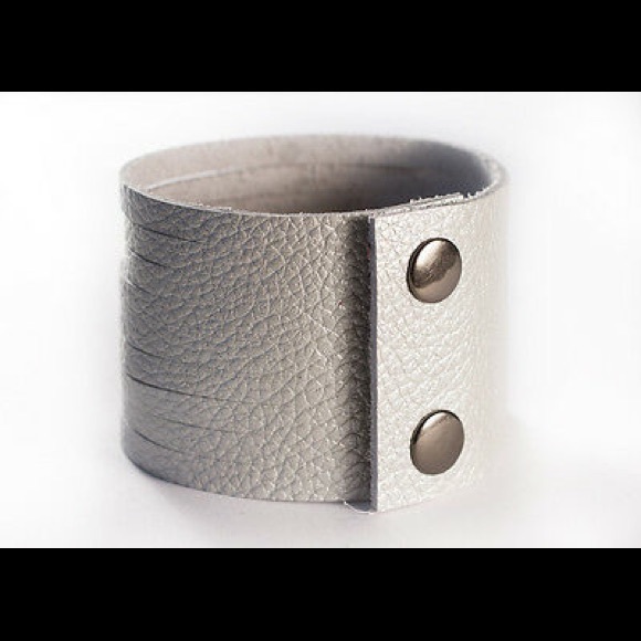 ZEYLA | Jewelry | Zeyla Italian Leather Slashed Cuffs In Colors | Poshmark